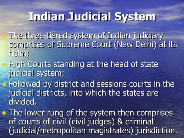 Indian Legal System An Introduction | PPT