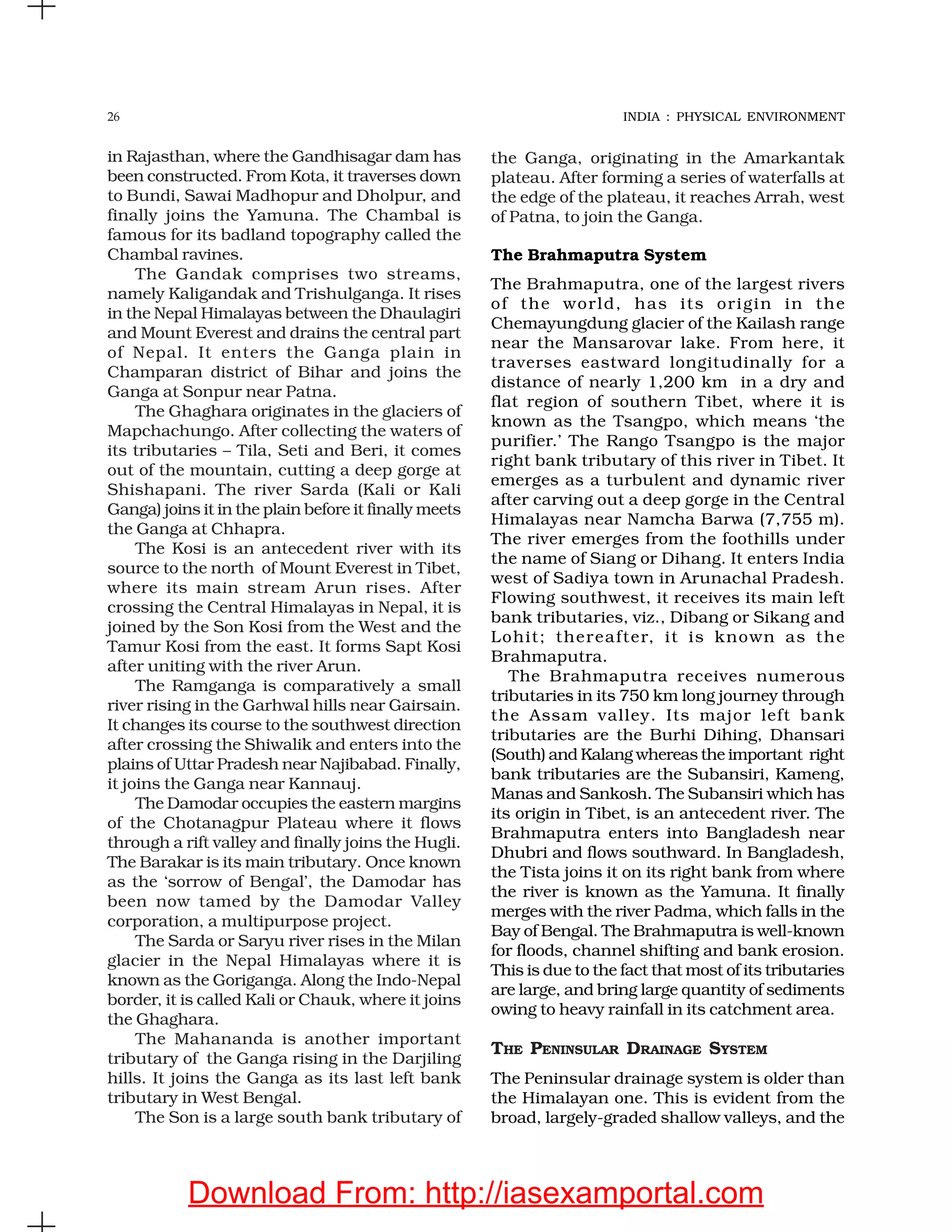 Indian Physical Environment"Class - 11" | PDF