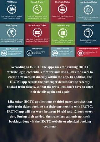 Indian Railway IRCTC Mobile App | PDF