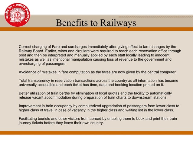 Indian railways-management-information-system | PPT
