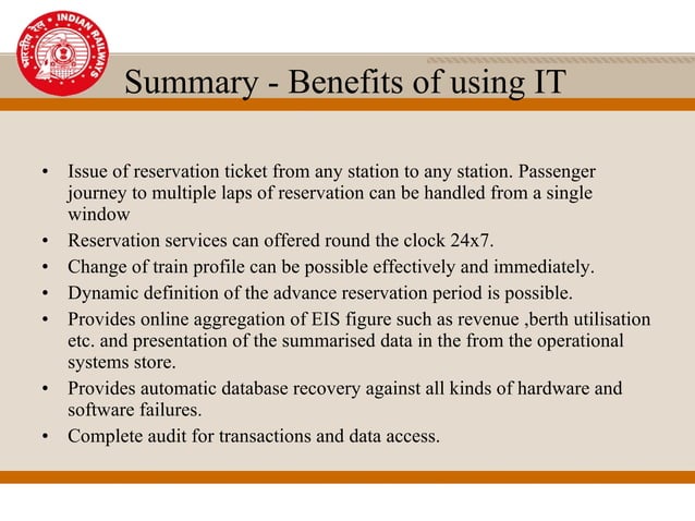 Indian railways-management-information-system | PPT