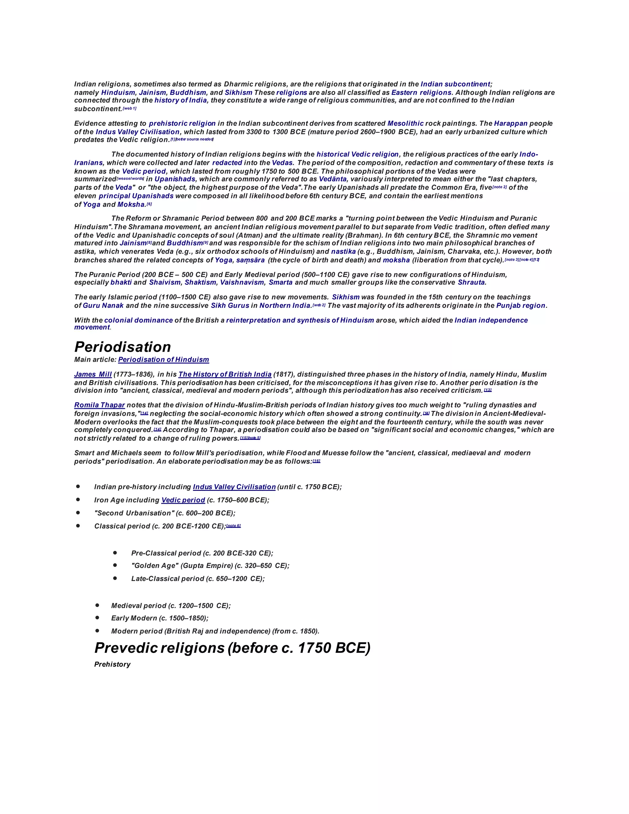 Indian religions | DOCX | Religion & Spirituality