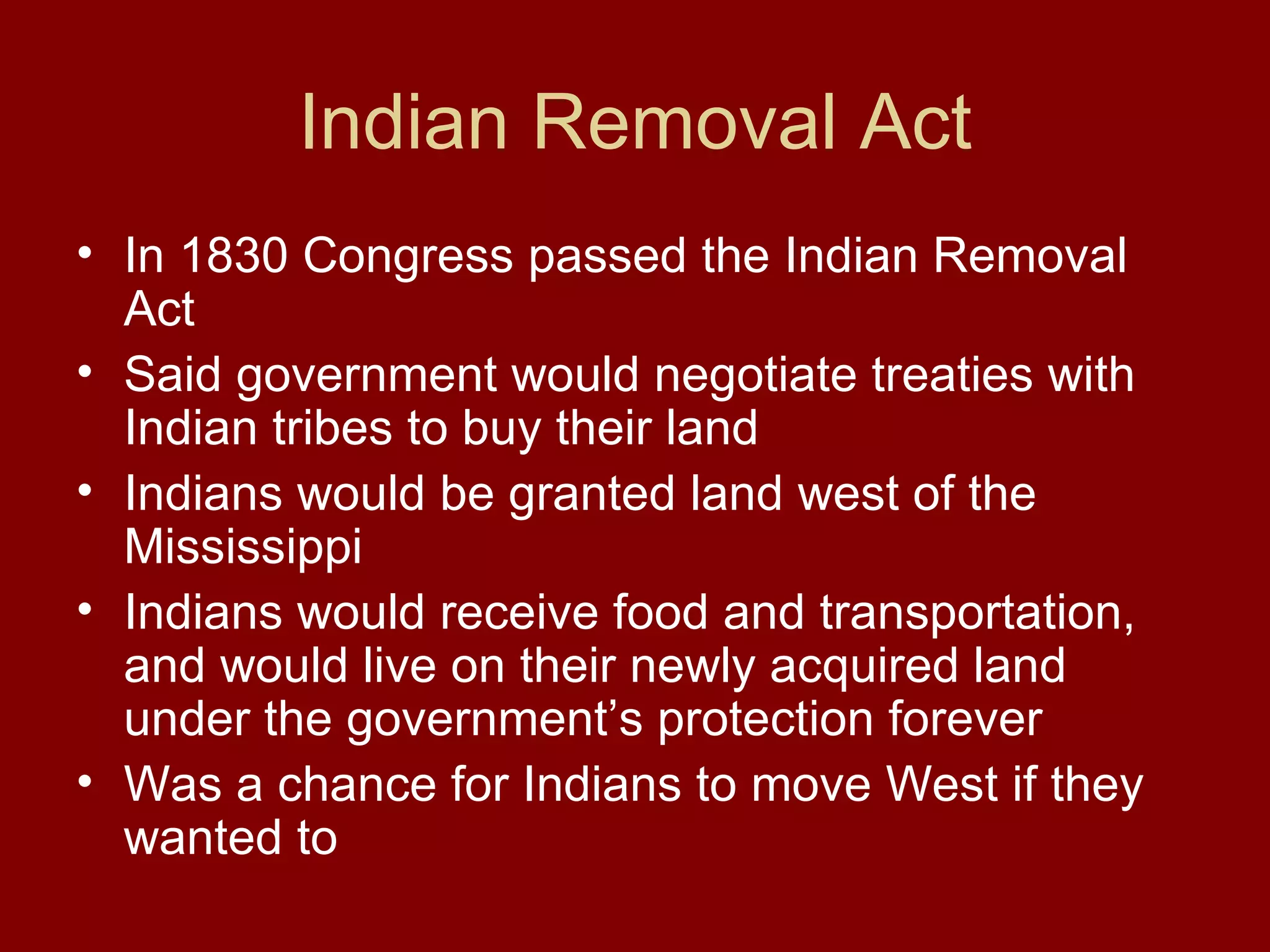 Indian Removal | PPT