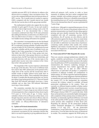 Indian academy of pediatrics (iap) recommended immunization | PDF
