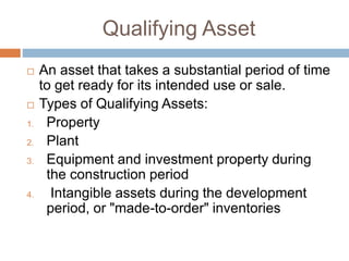 Indian accounting standard 23 –borrowing cost | PPTX