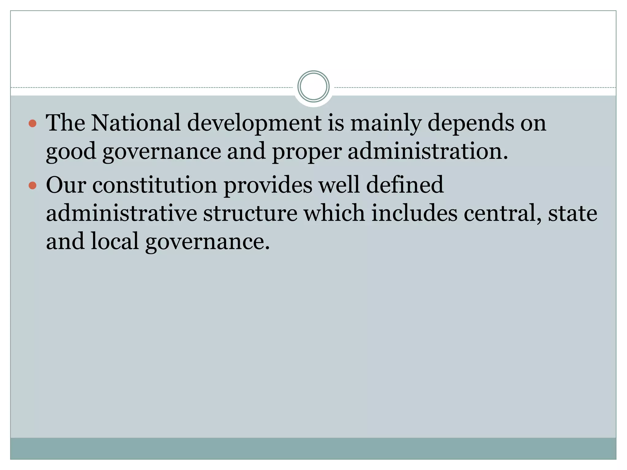 Indian administration and governance | PPTX
