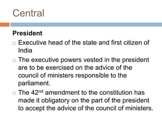 Indian administration and governance | PPTX