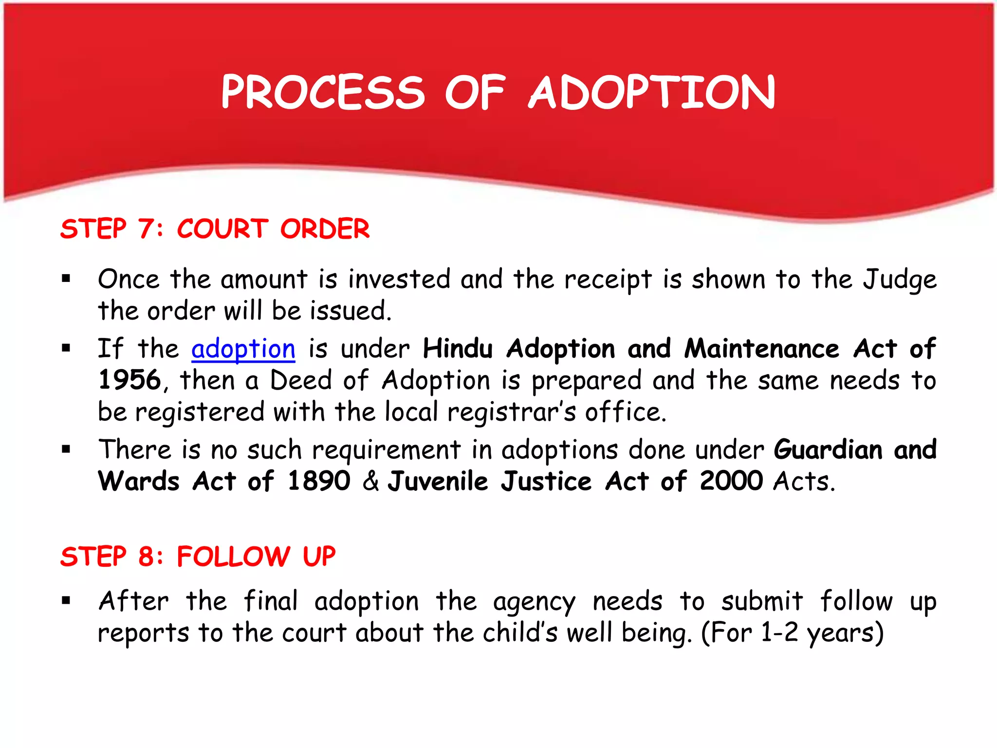 Indian adoption laws | PPT
