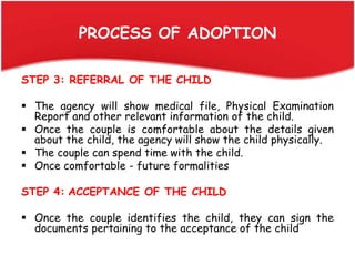 Indian adoption laws | PPTX