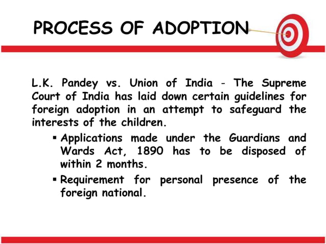 Indian adoption laws | PPTX