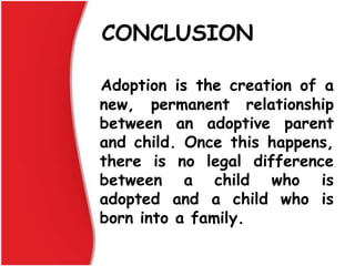 Indian adoption laws | PPTX