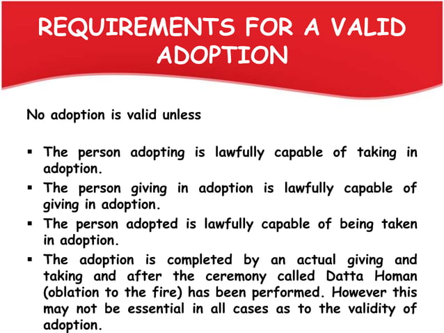 Indian adoption laws | PPTX