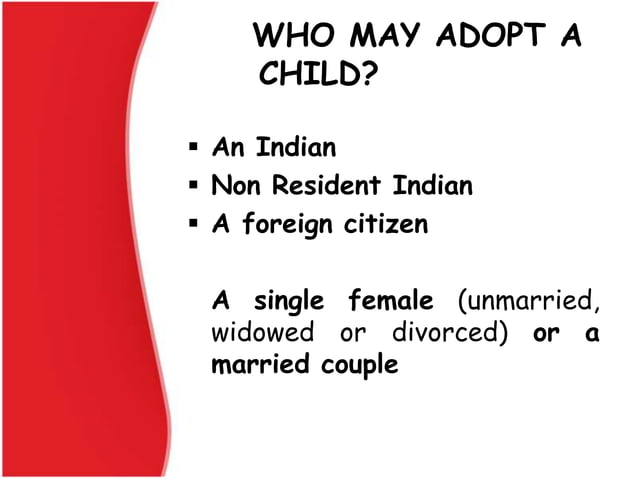 Indian adoption laws | PPTX