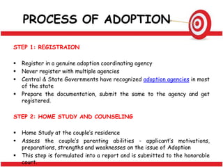 Indian adoption laws | PPTX