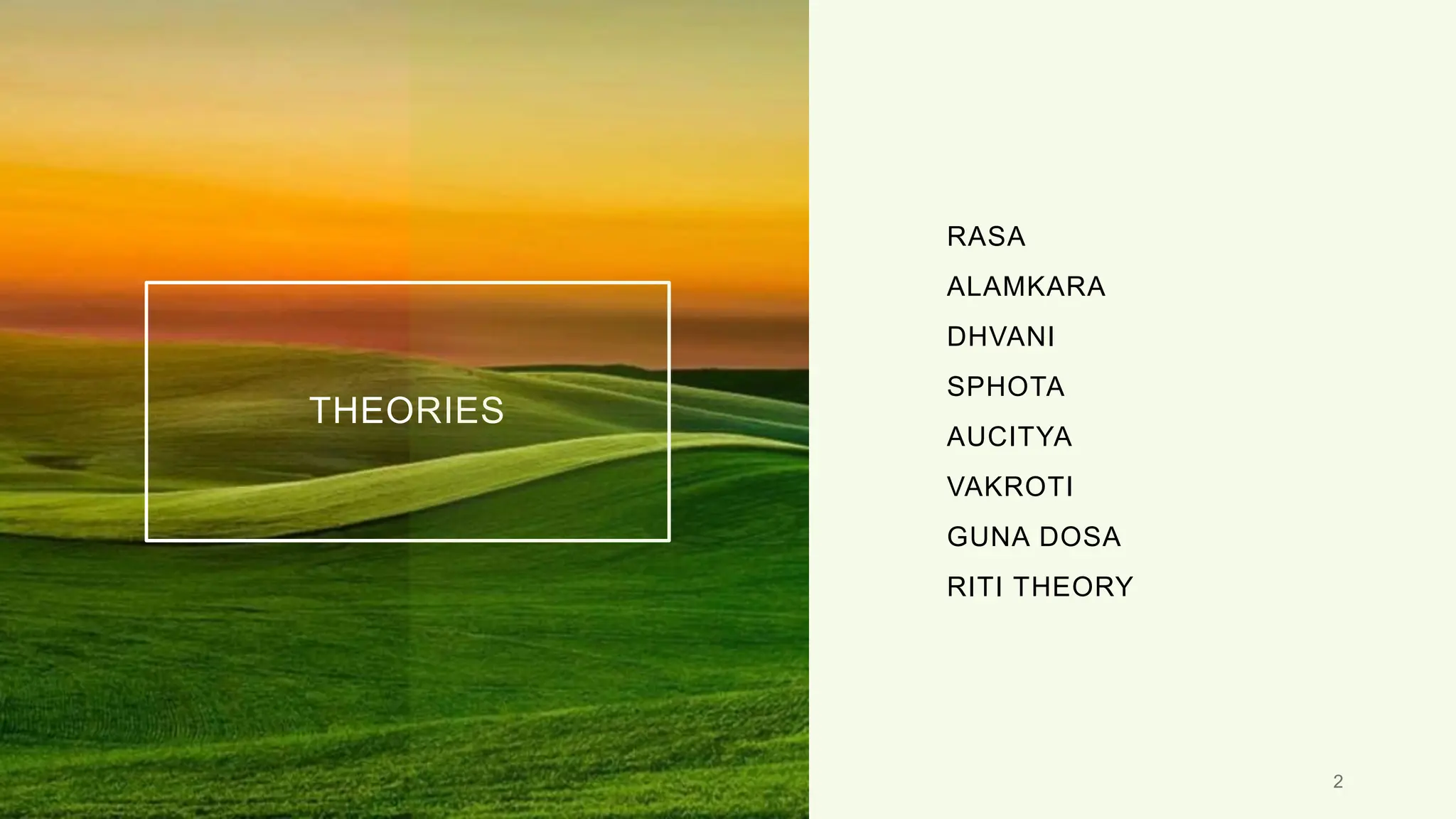INDIAN AESTHETIC THEORY AN OVER VIEW - BY Dr. VILASINI K A | PPTX