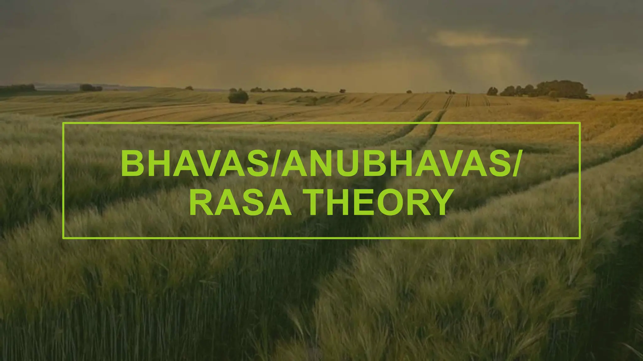 INDIAN AESTHETIC THEORY AN OVER VIEW - BY Dr. VILASINI K A | PPTX
