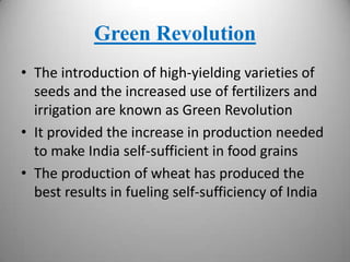 Indian agriculture | PPTX