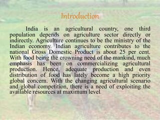 Indian agriculture | PPT