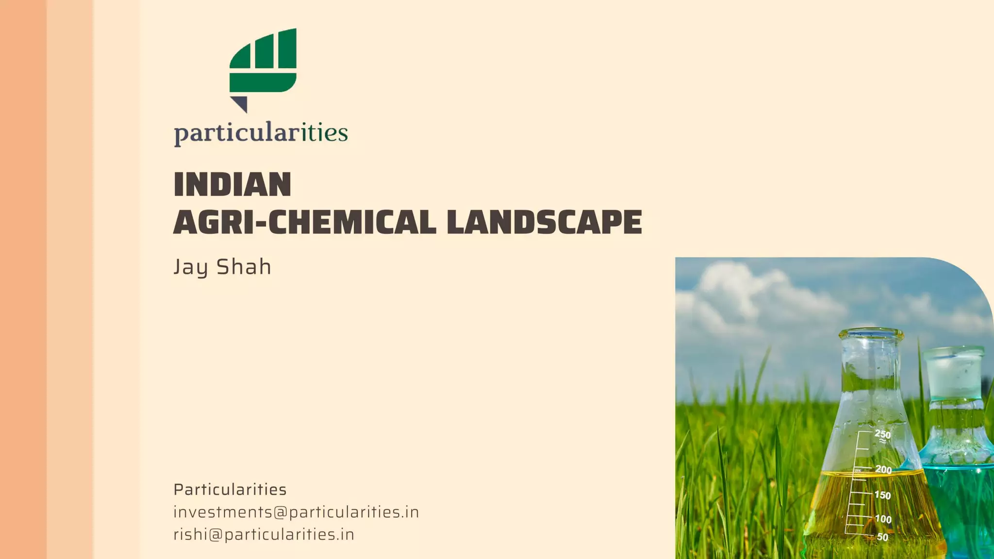 Indian Agro-Chem Sector | Understanding the Agri-Input Value Chain | October 2022 | PDF