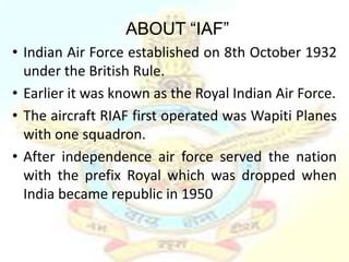 Indian air force | PPTX