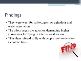 Indian airlines hr problems | PPTX