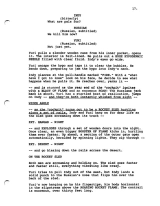 Indiana Jones And The City Of The Gods Frank Darabont script | PPT