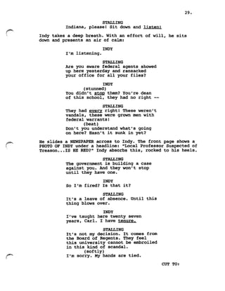 Indiana Jones And The City Of The Gods Frank Darabont script | PPT