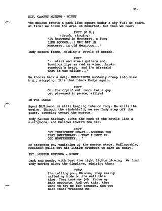 Indiana Jones And The City Of The Gods Frank Darabont script | PPT