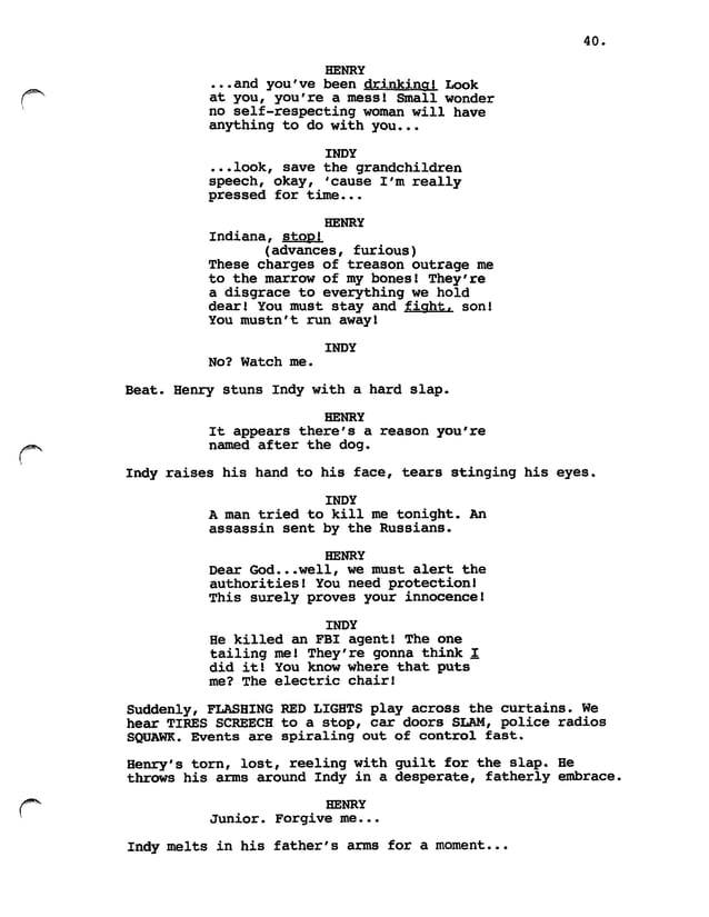 Indiana Jones And The City Of The Gods Frank Darabont script