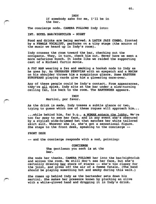 Indiana Jones And The City Of The Gods Frank Darabont script | PPT