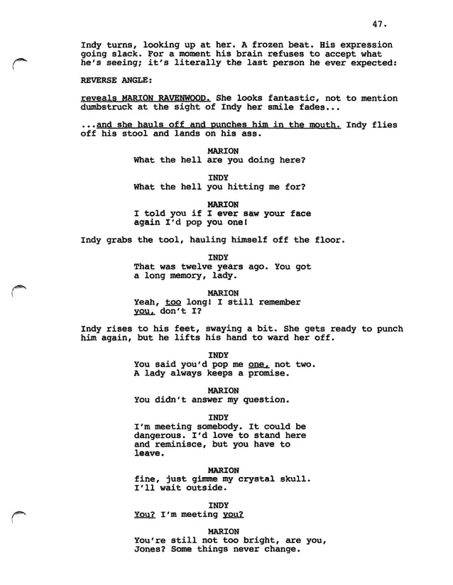 Indiana Jones And The City Of The Gods Frank Darabont script | PPT