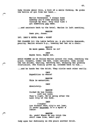 Indiana Jones And The City Of The Gods Frank Darabont script | PPT