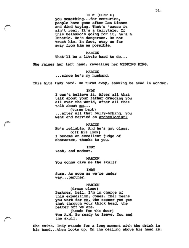 Indiana Jones And The City Of The Gods Frank Darabont script | PPT