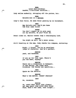 Indiana Jones And The City Of The Gods Frank Darabont script | PPT