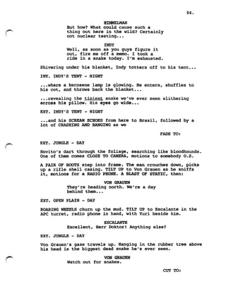 Indiana Jones And The City Of The Gods Frank Darabont script | PPT