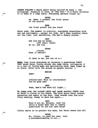 Indiana Jones And The City Of The Gods Frank Darabont script | PPT