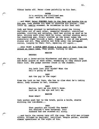 Indiana Jones And The City Of The Gods Frank Darabont script | PPT
