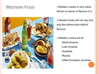 Indian and western food | PPTX