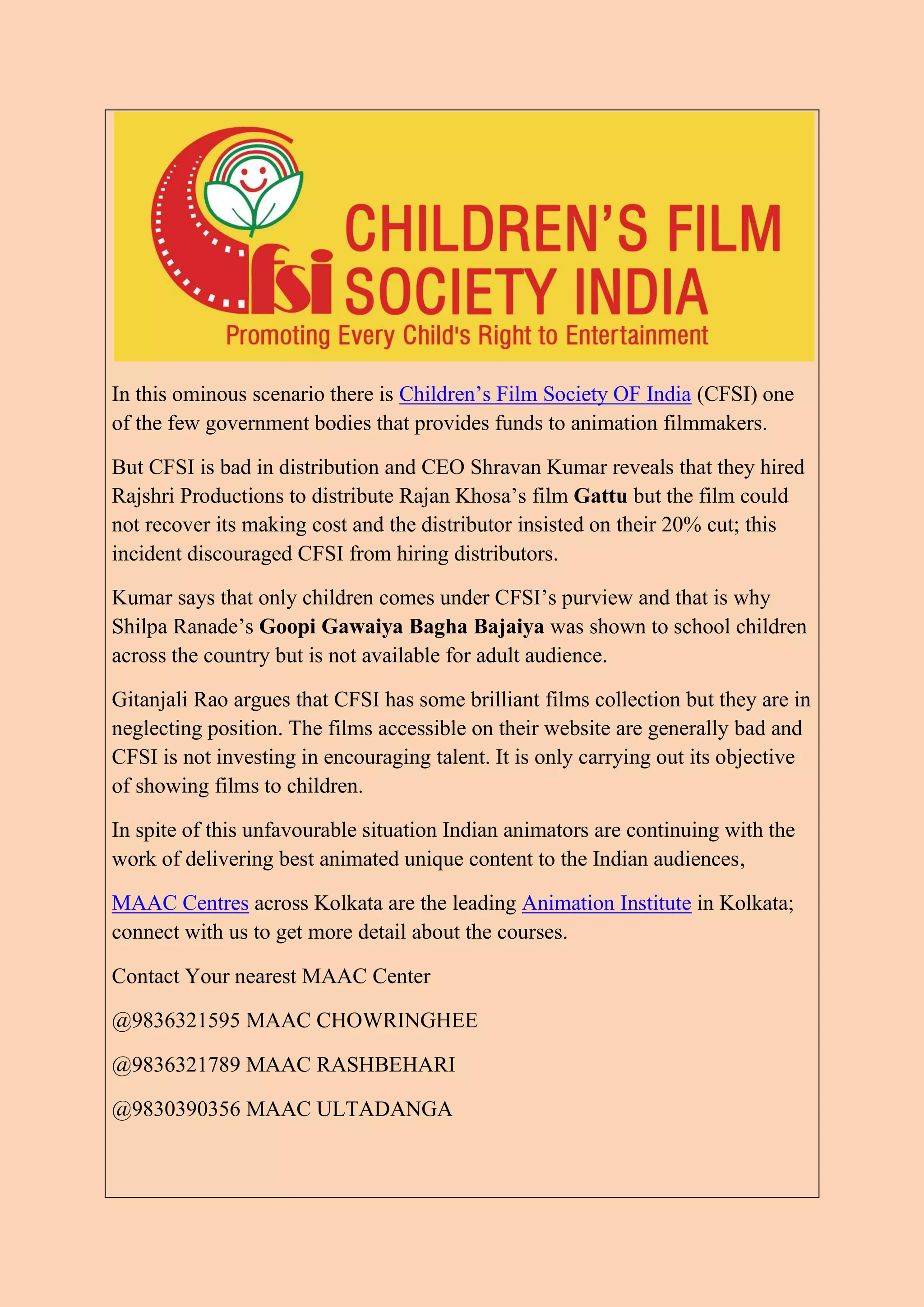 INDIAN ANIMATION MAKING GLOBAL IMPACT | PDF