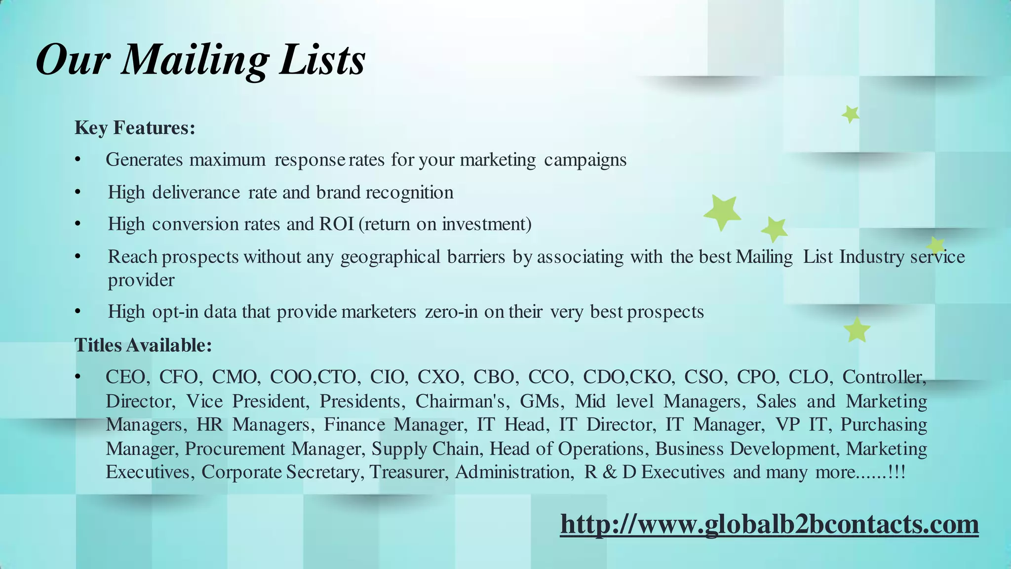 Indiana operations executives leads | PPT