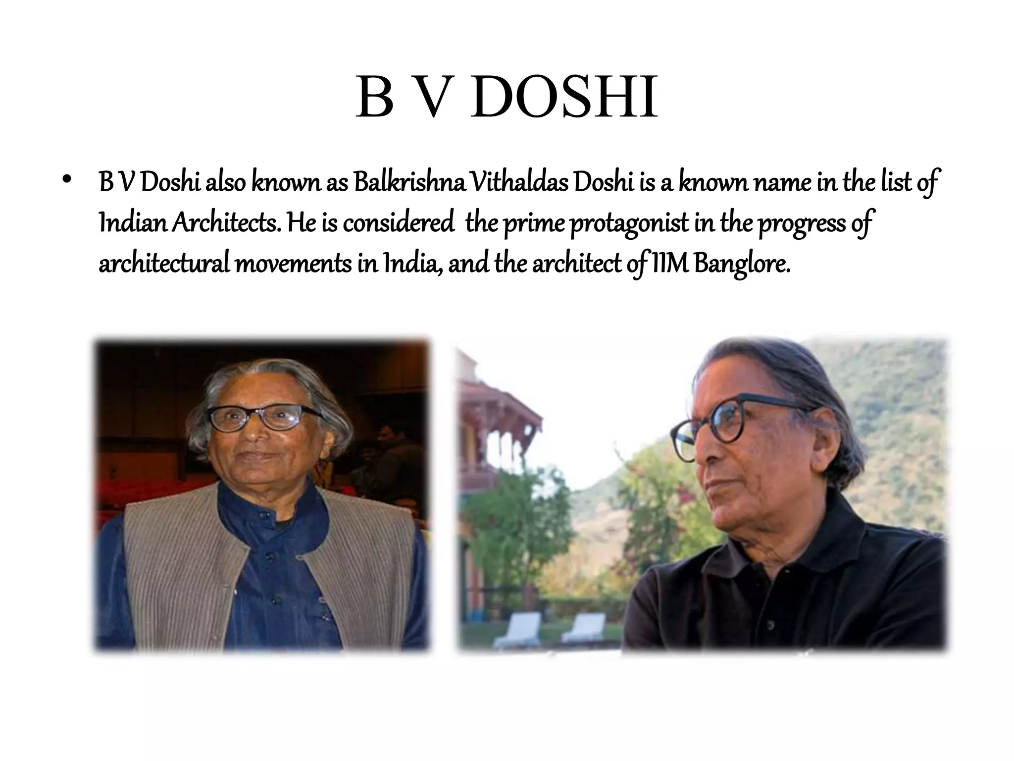 Indian architects | PPTX