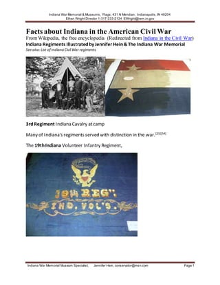 Textile Military History, conservation, Flags of Indiana Regiments ...