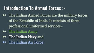 Indian armed forces | PDF