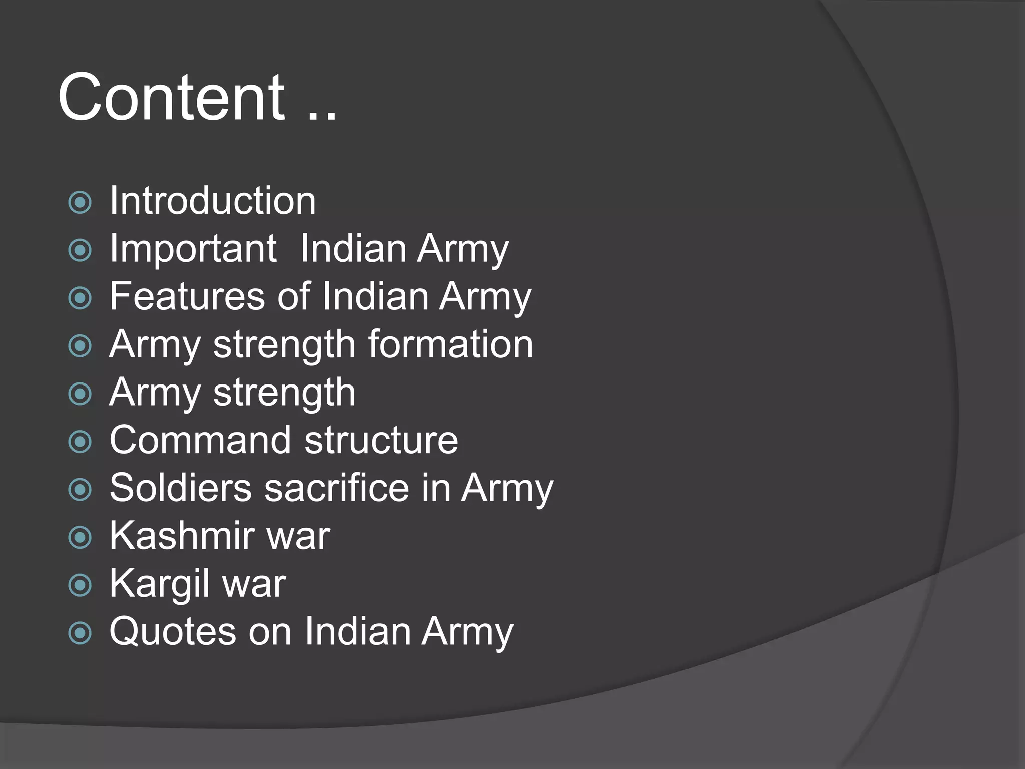 Indian army | PPTX