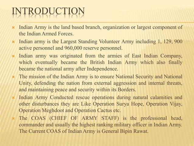 Indian army | PPTX