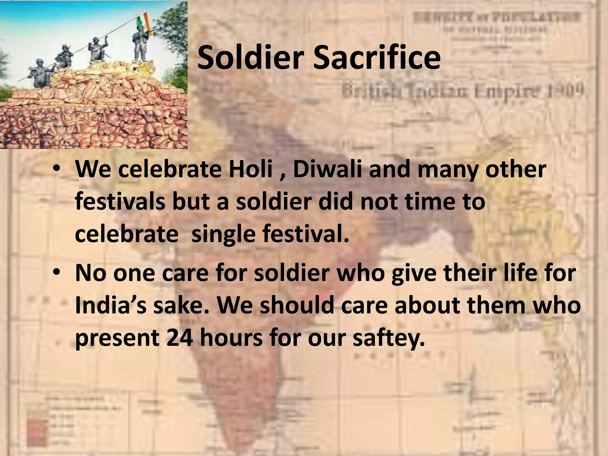 Indian army | PPTX | Death, Injury, or Military Conflict | Sensitive Topics
