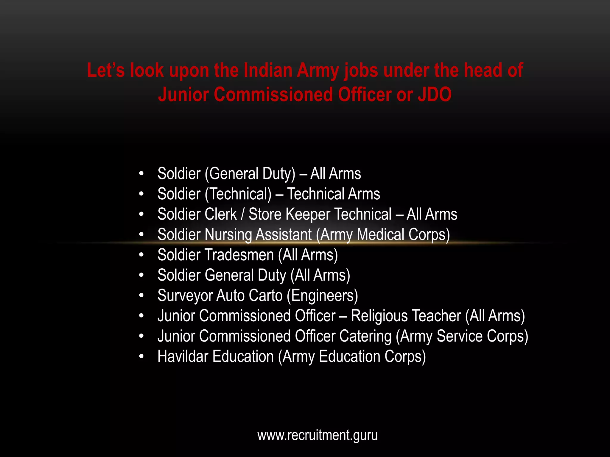Eligibility Criteria for Joining Indian Army | PPTX