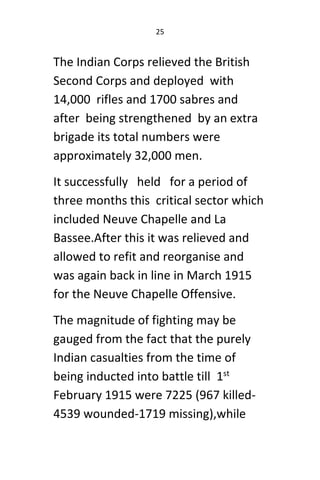 Indian Army in First World War- For Layman | PDF