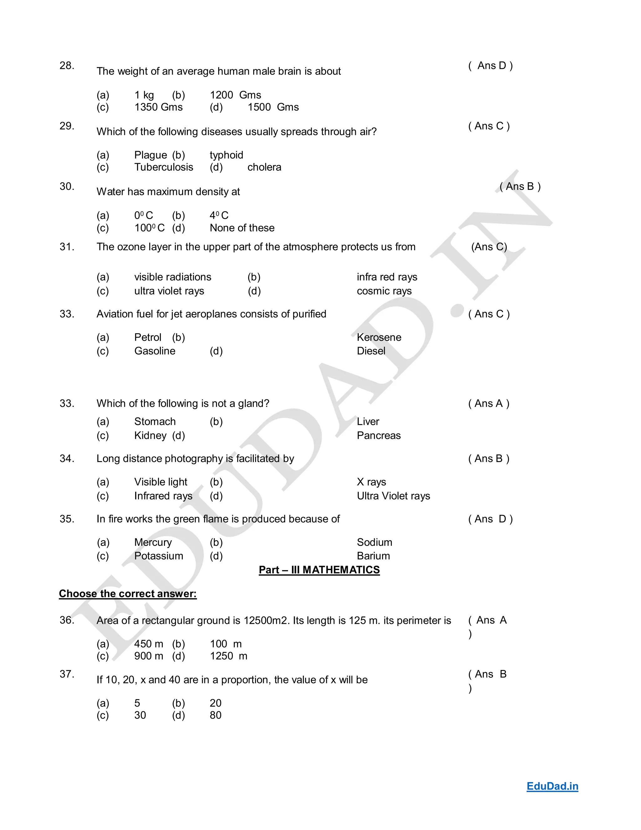 Indian army model test paper for soldier exam | PDF