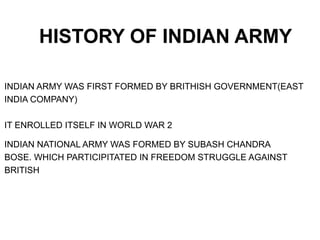 Indian Army Non-tech ppt .information it | PDF